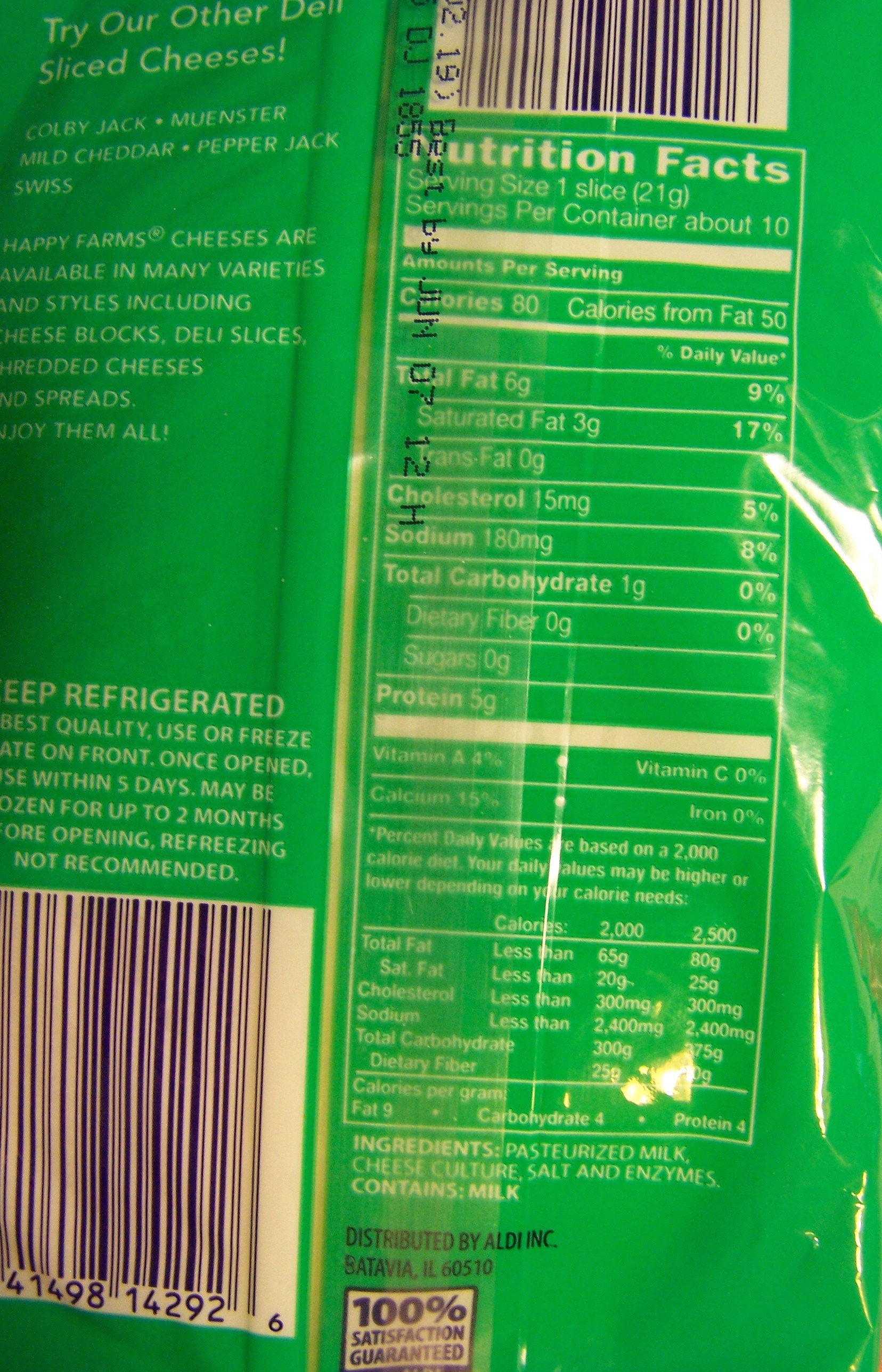 ALDI Happy Farms Provolone Cheese – Food Review | Ain't Found A Good ...